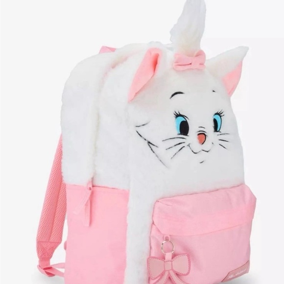 Disney | Bags | Disney The Aristocats Marie Figural Fuzzy Backpack ...